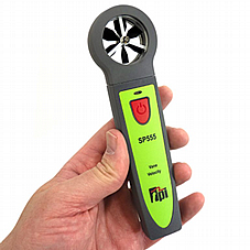 מד CFM שבשבת מהירות 0.5-25m/sec וטמפ' 20°C/+60°C- לאפליקציה TPI View ...