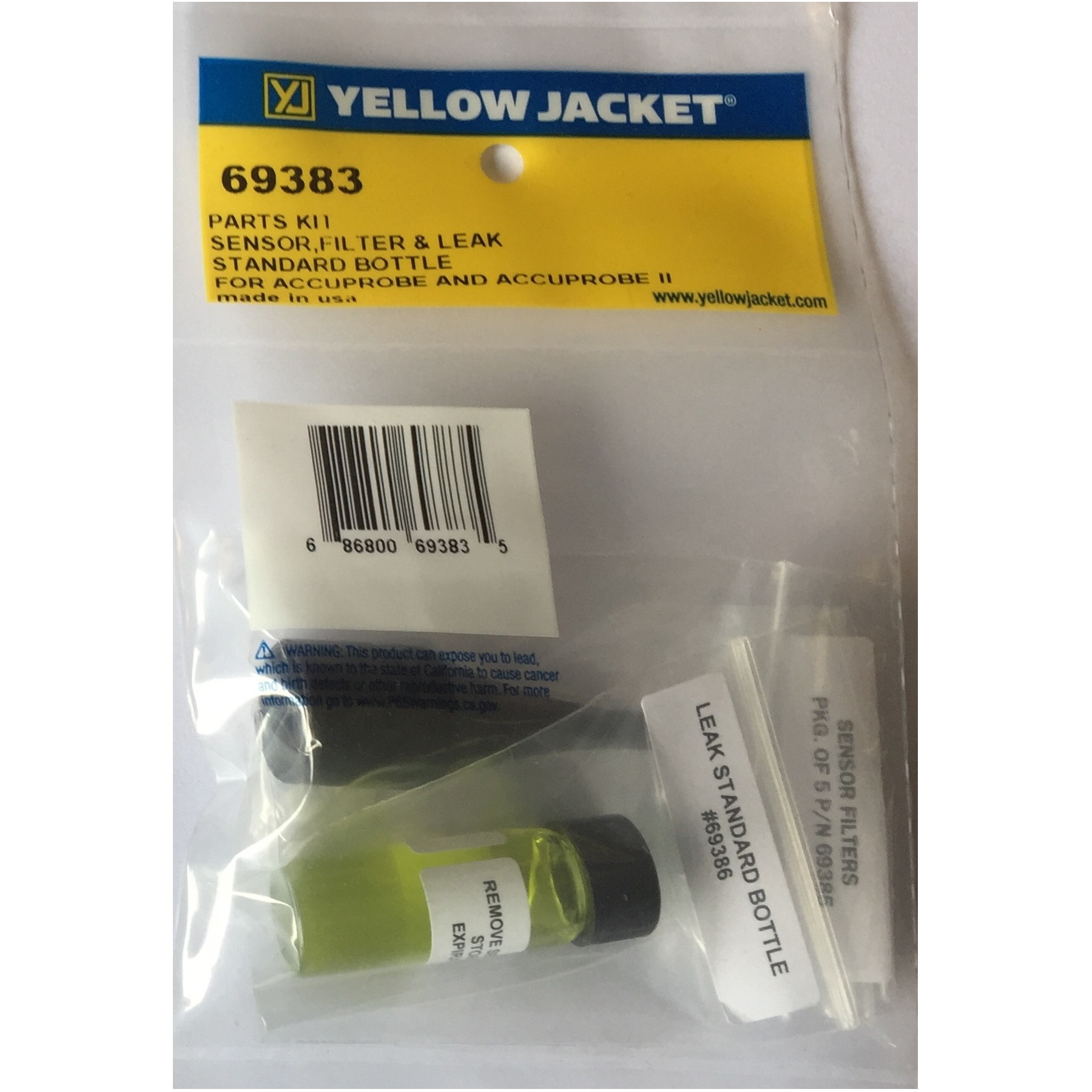 קיט לגלאי דליפות YellowJacket ראש רגש, פילטר ונוזל לבדיקה test | מכשירי ...